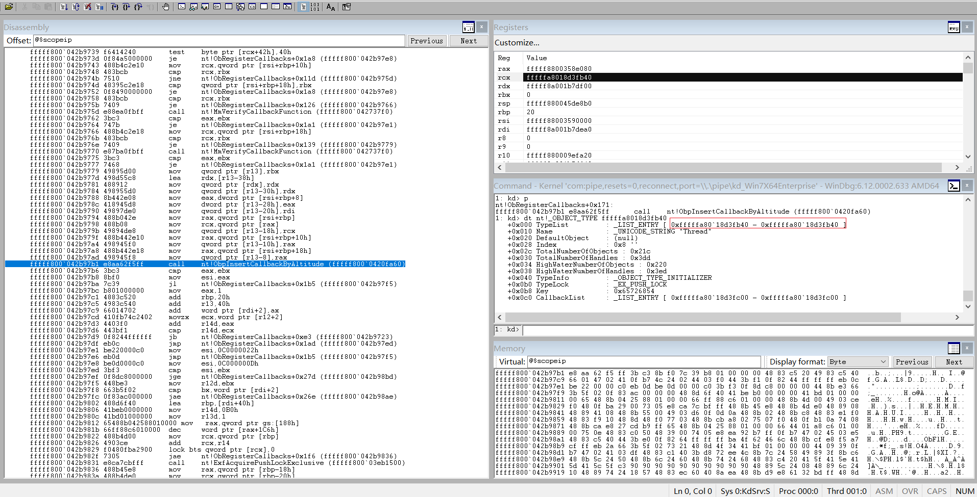 [原创]x64逆向热身练习: nt!ObRegisterCallbacks回调的检测与摘除-软件逆向-看雪安全社区｜专业技术交流与安全研究论坛