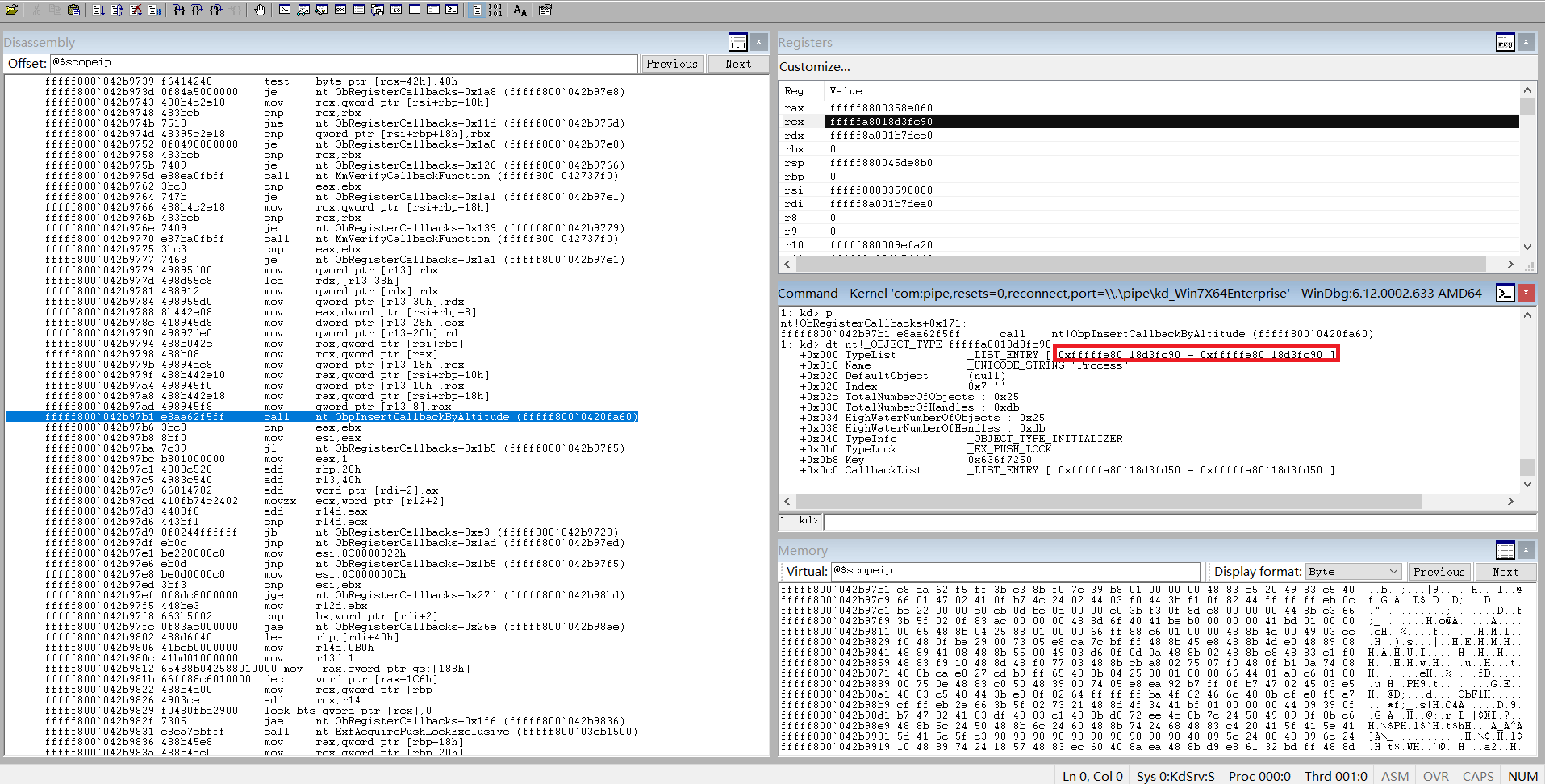 [原创]x64逆向热身练习: nt!ObRegisterCallbacks回调的检测与摘除-软件逆向-看雪安全社区｜专业技术交流与安全研究论坛