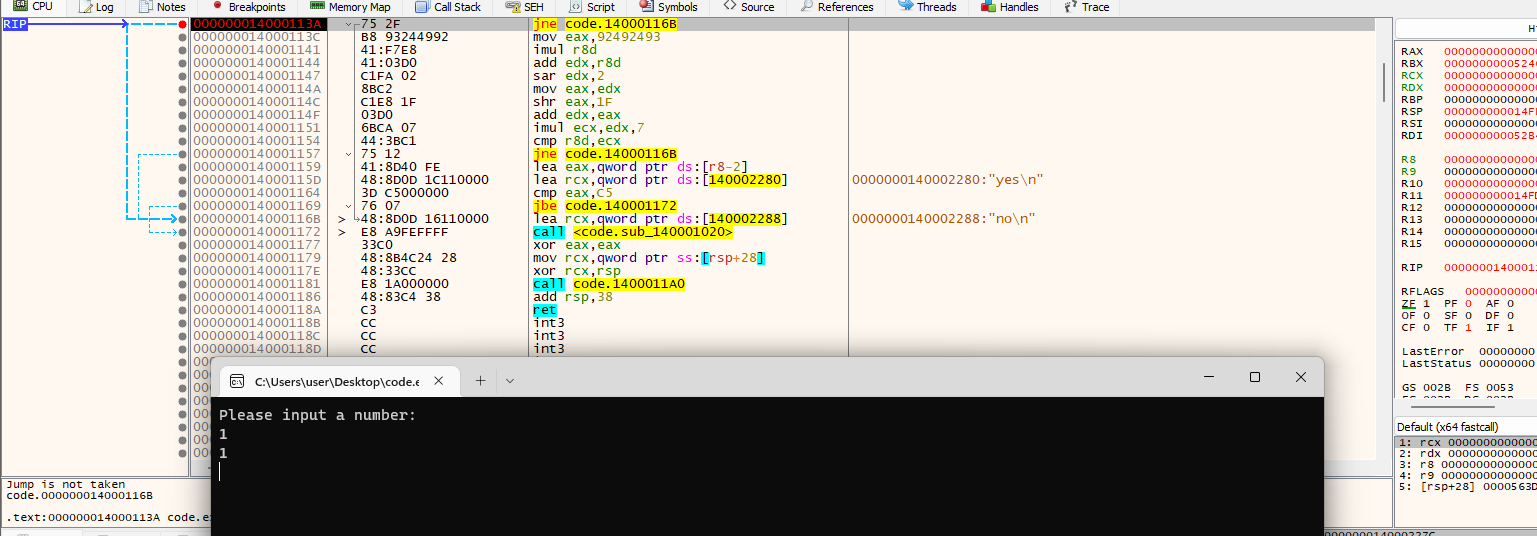 [原创]x64dbg使用记录：开始调试并修改一个程序-软件逆向-看雪-安全社区|安全招聘|kanxue.com